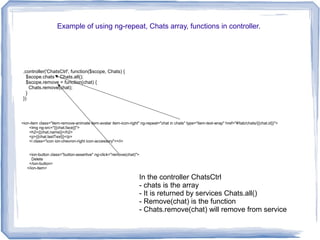 Ionic tabs template explained | PPT | Web Development | Internet