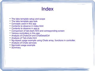 Ionic tabs template explained | PPT | Web Development | Internet