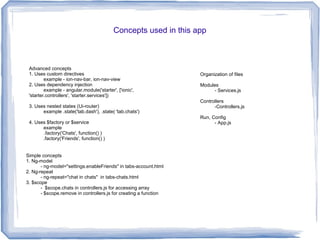 Ionic tabs template explained | PPT | Web Development | Internet