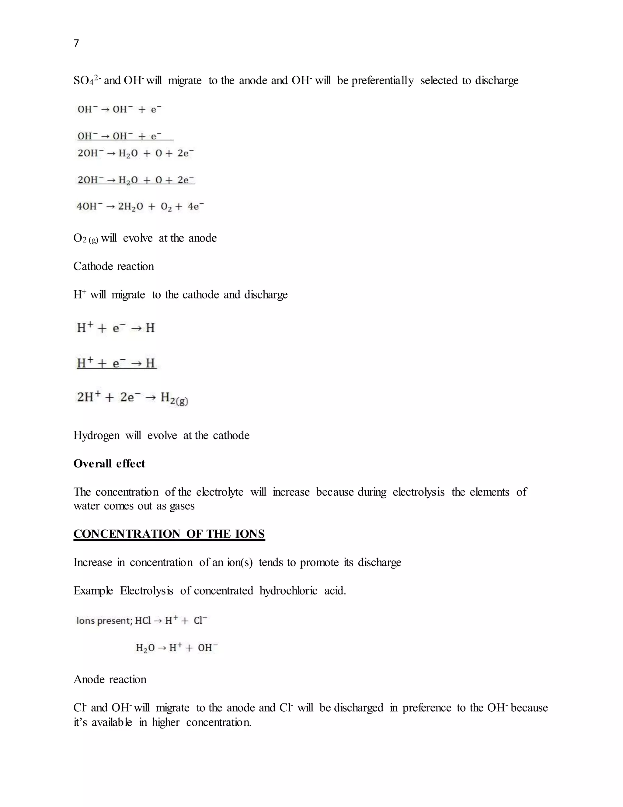 Ionic theory and electrolysis | DOCX