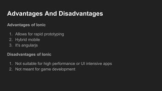 Ionic vs. flutter | PPTX