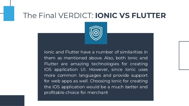 Ionic vs flutter | PPT