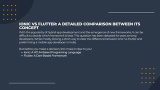 Ionic Vs Flutter: Which One Is Better For Hybrid App Development In ...