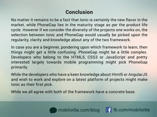 Ionic vs PhoneGap | PPT
