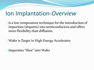 Ion implantation | PPTX