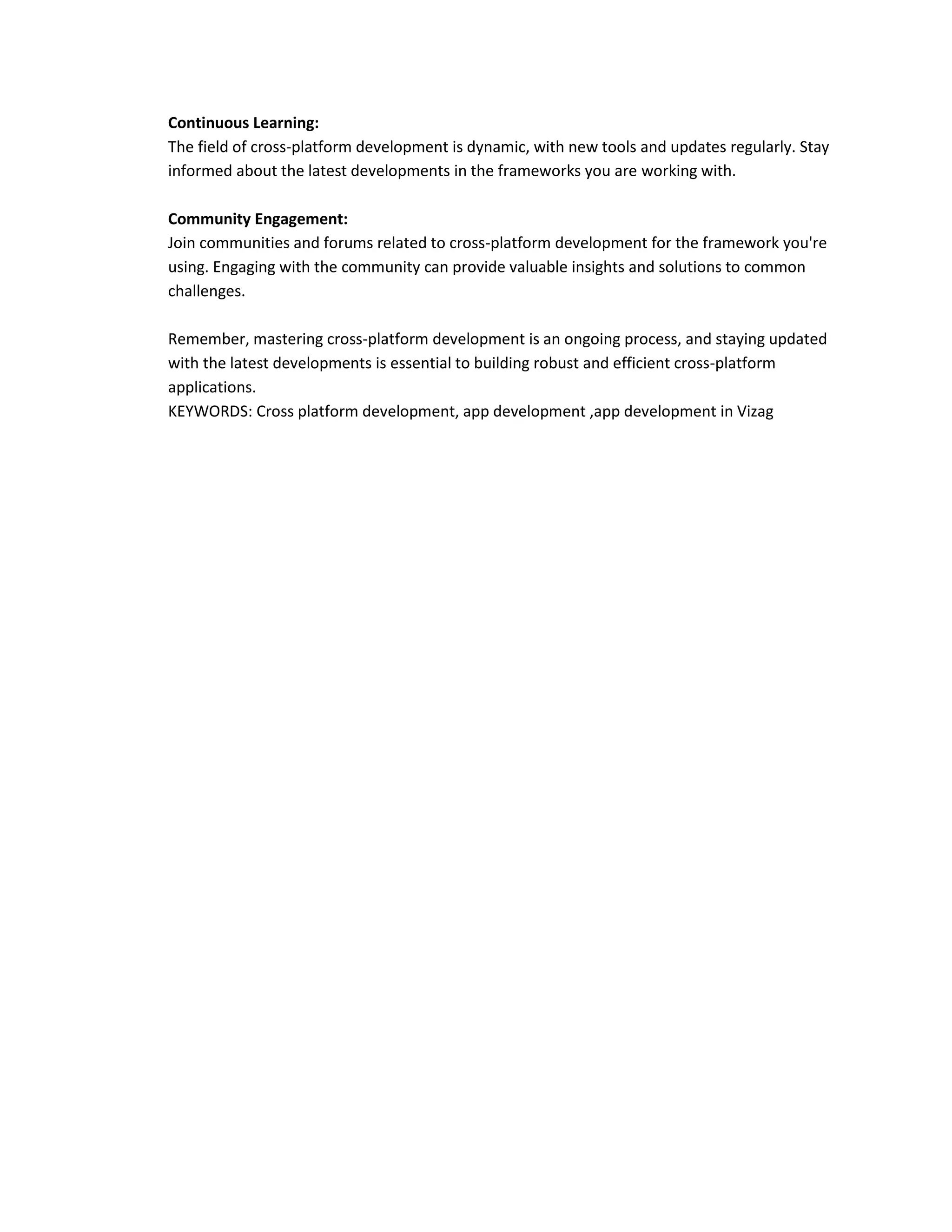 Mastering cross platform development | PDF Mastering cross platform development | PDF