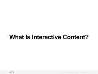 The Interactive Content Playbook | PDF