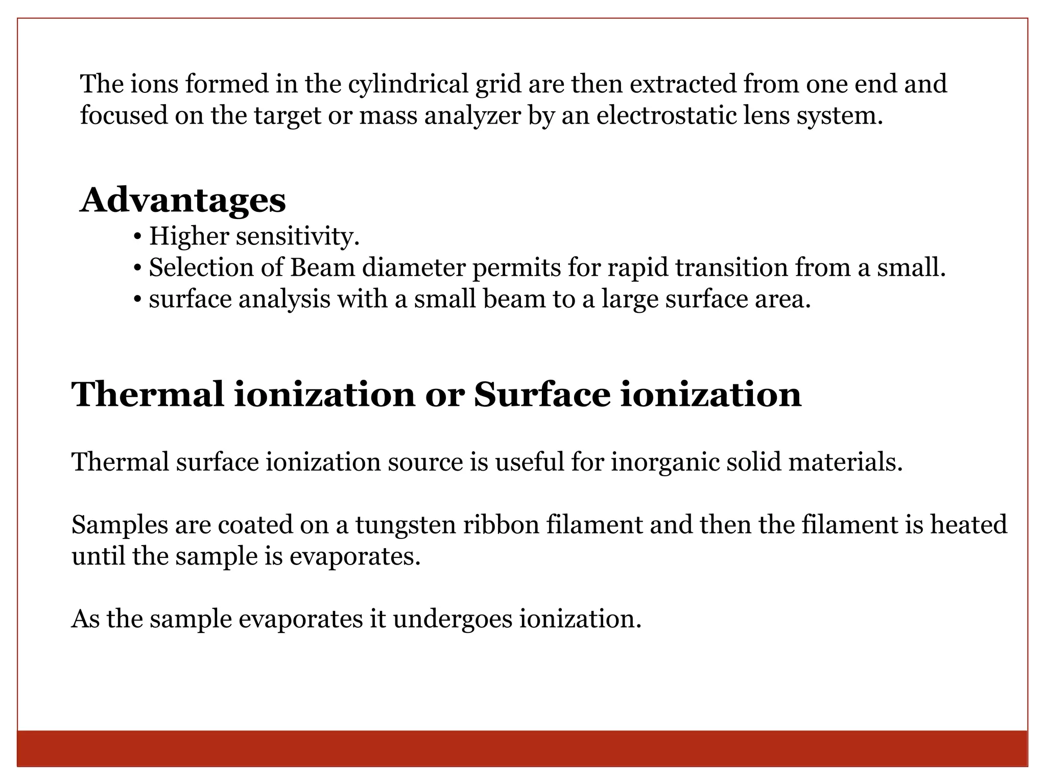 Ionisation techniques | PPT
