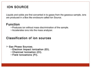 Ionisation techniques | PPT
