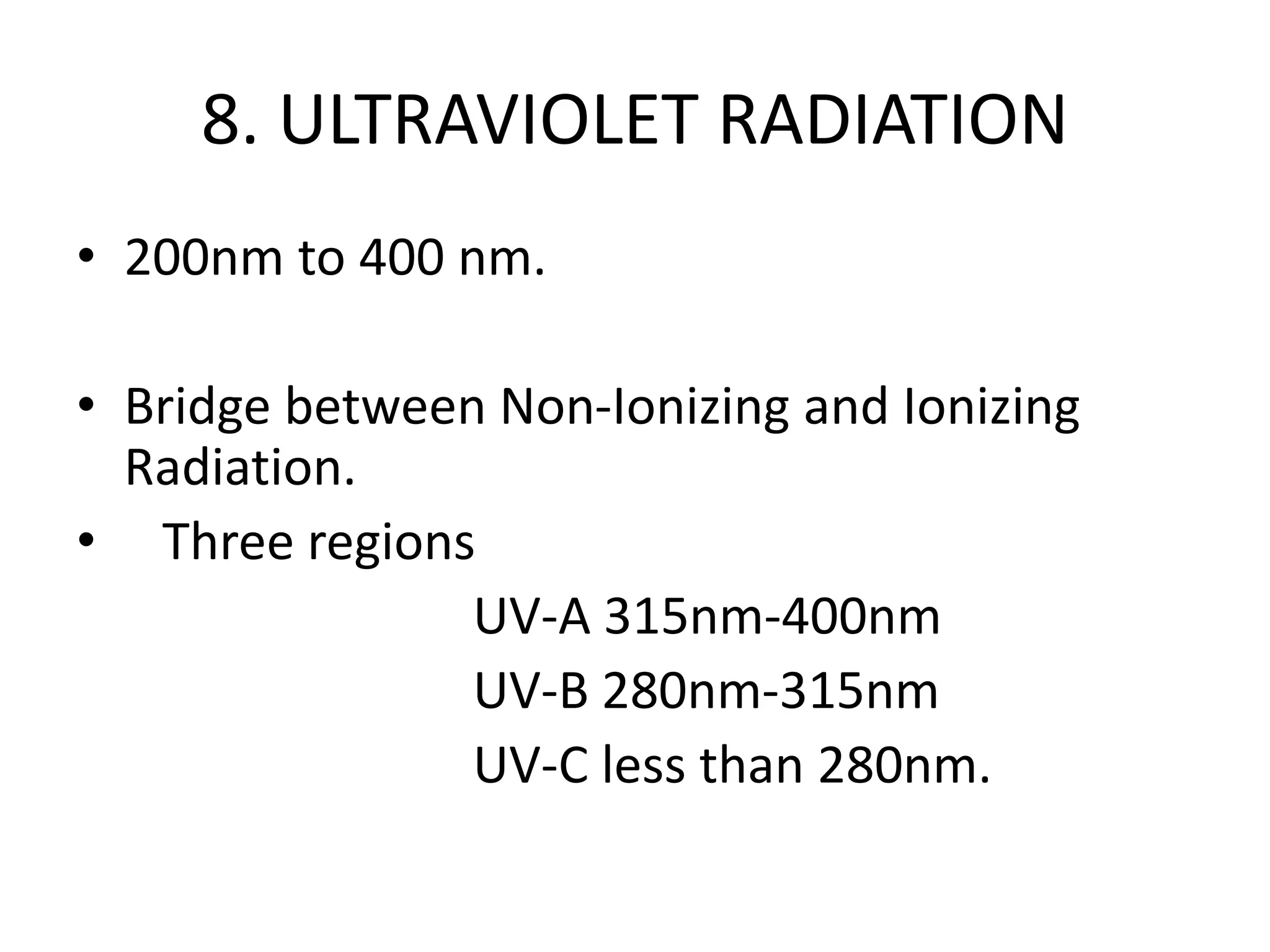 Ionising & non ionising radiation | PPTX