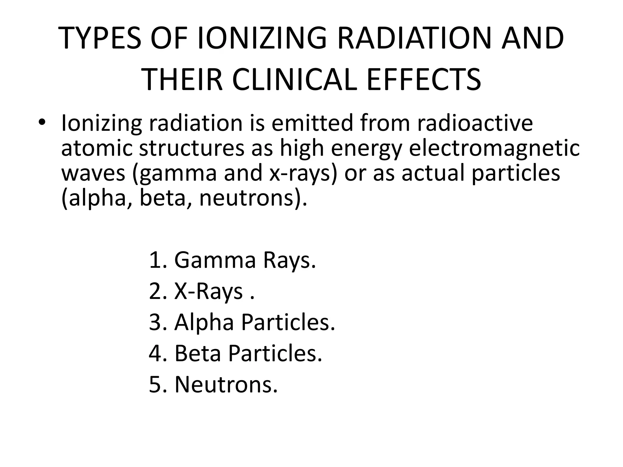 Ionising & non ionising radiation | PPTX