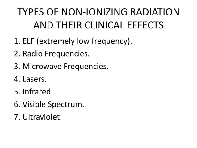 Ionising & non ionising radiation | PPTX
