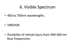 Ionising & non ionising radiation | PPTX