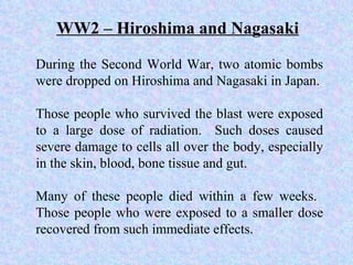 Ionising radiation and living things | PPT