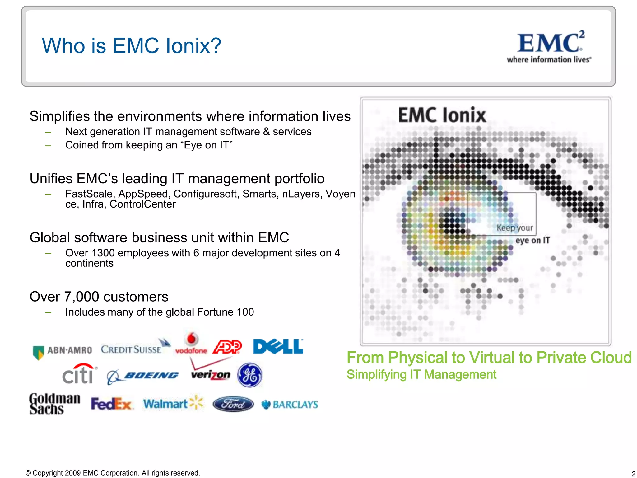 Ionix Unified Infrastructure Manager (Uim) Overview For Cisco Tv Feb10 ...