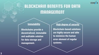 Blockchain & the future of data management | PPT
