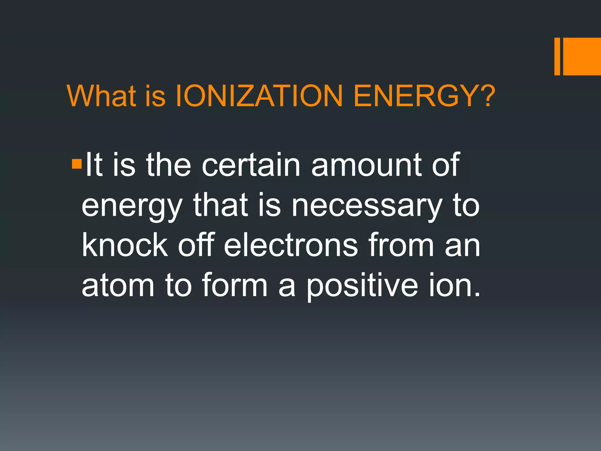 Ionization energy | PDF