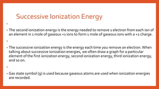 IONIZATION ENERGY of period three elemen | PPT
