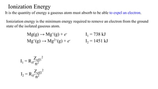 Ionization energy, 9(3) | PPTX