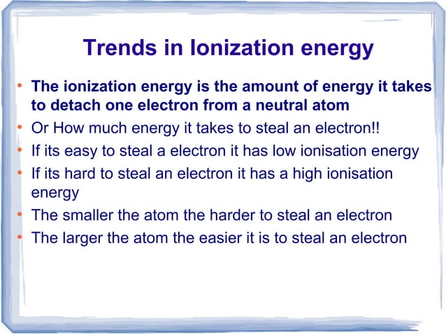 ionization energy trend | ODP