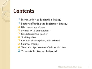 Ionization Potential | PPT
