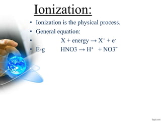 Ionization vs dissociation | PPTX