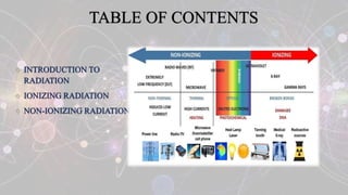 radiations, types of radiations, ionizing and non ionizing radiations.pptx