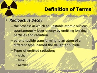 Use of Ionizing Radiation in the Manufacture of | PPTX
