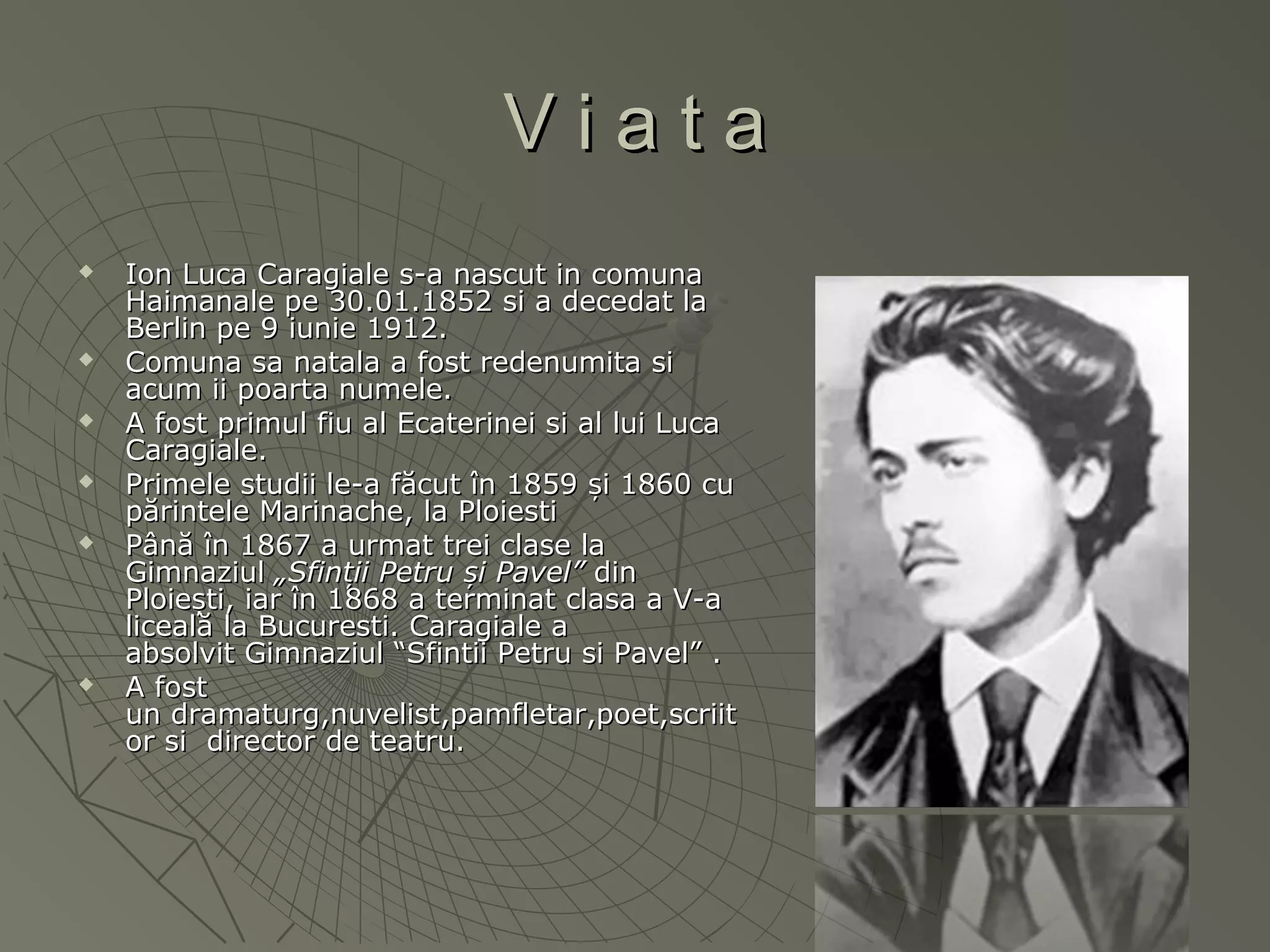 Ion luca caragiale | PPT