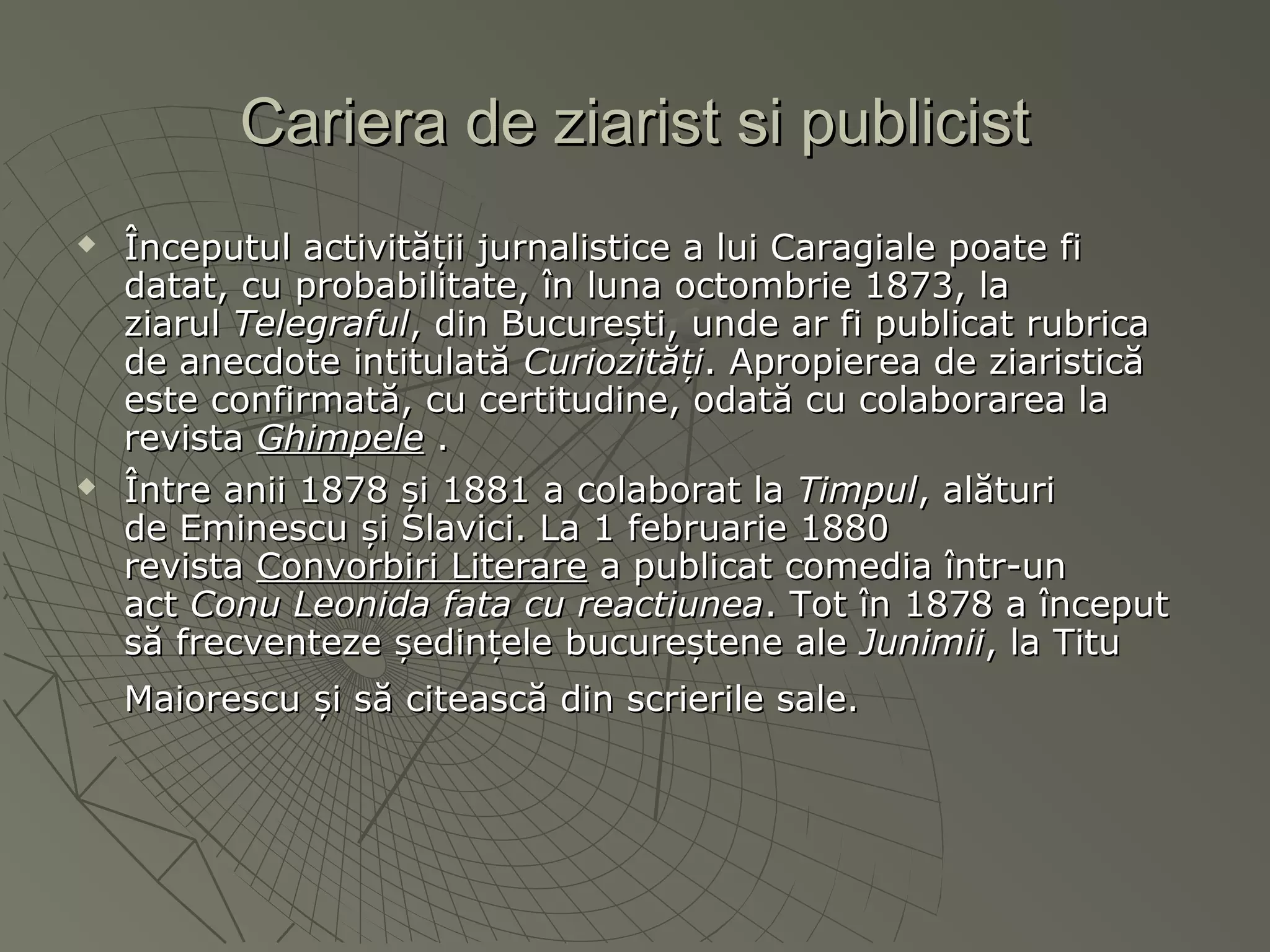 Ion luca caragiale | PPT