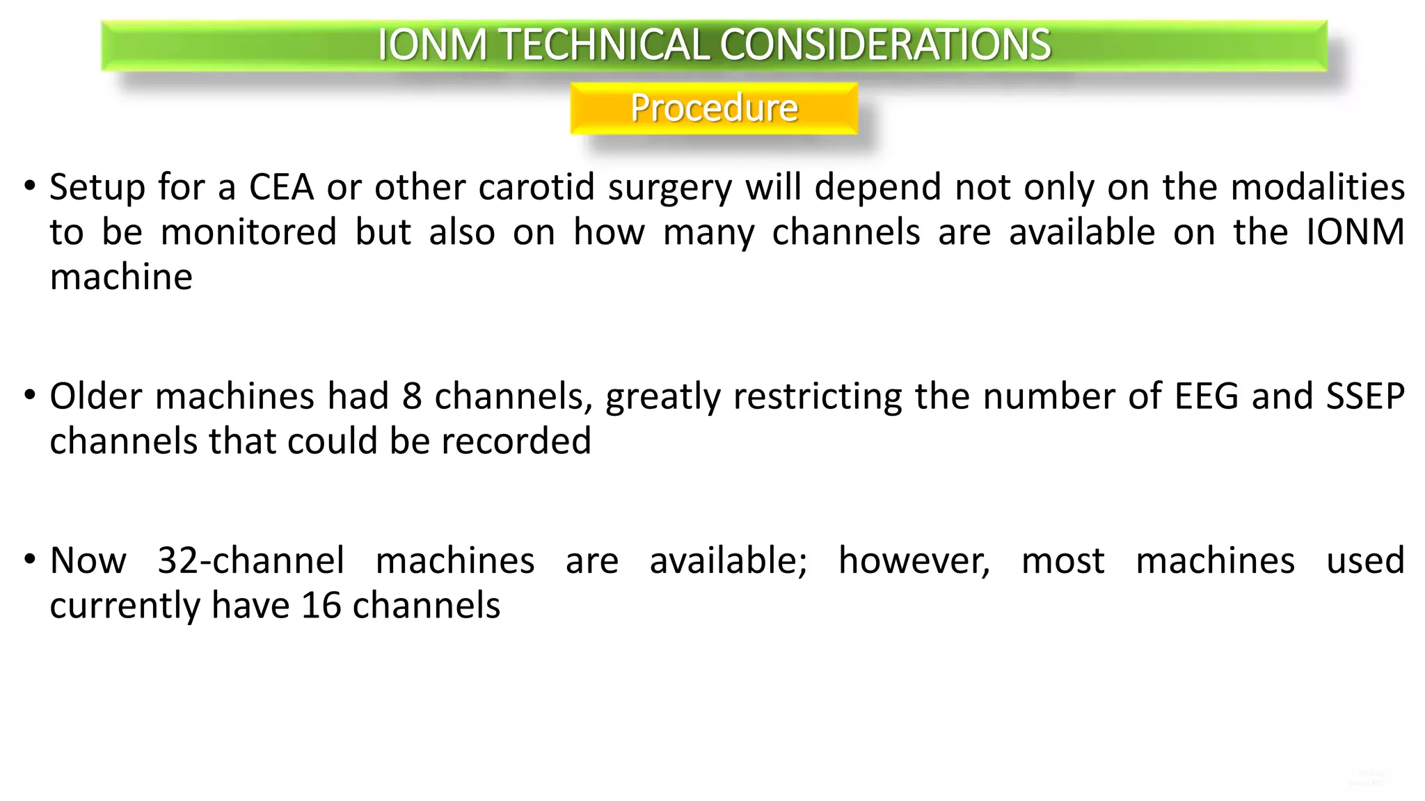 IONM for Carotid Surgery & Carotidendartectomy | PPT