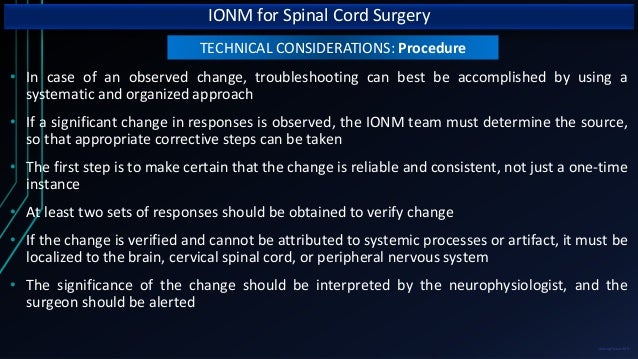 IONM for Spinal Cord Surgery