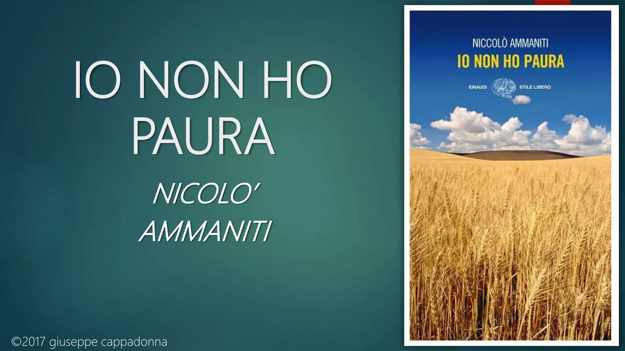 Io non ho paura presentazione | PPTX