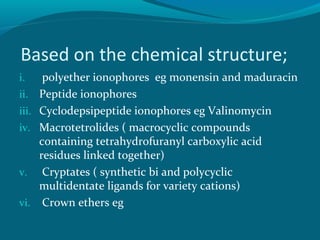 Ionophores | PPT