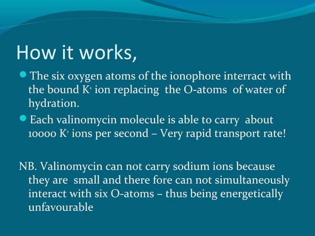 Ionophores | PPT | Chemistry | Science