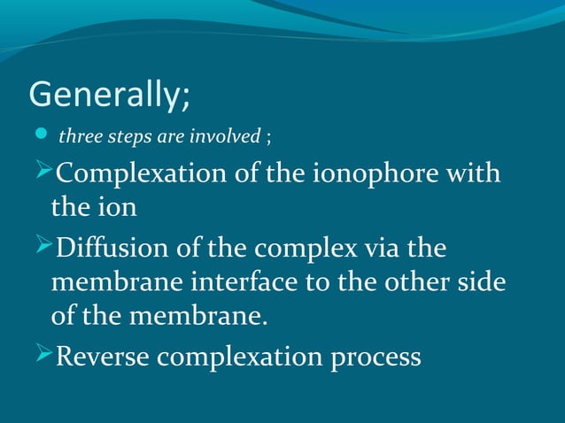 Ionophores | PPT | Chemistry | Science