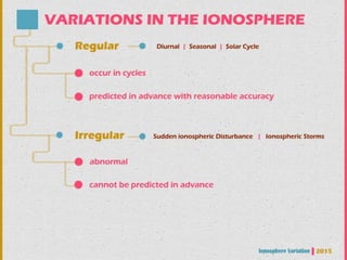 Ionosphere variations | PPT