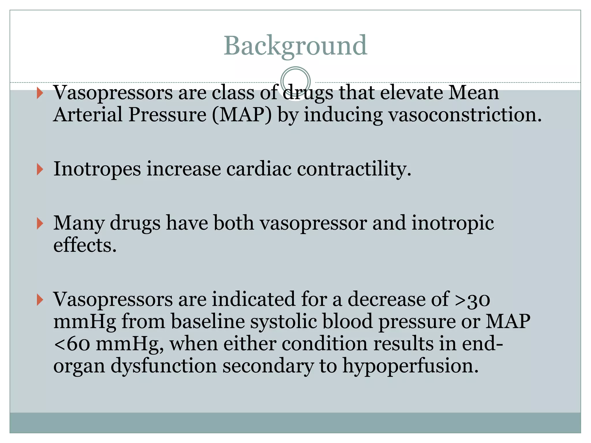 Ionotropes and vasopressors | PPTX