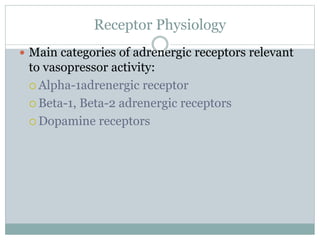 Ionotropes and vasopressors | PPTX