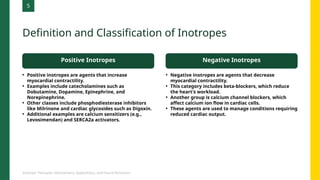 Inotropic Therapies: Mechanisms, Applications, and Future Directions | PPTX