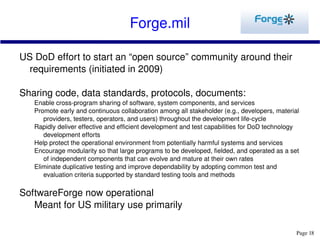 Service Oriented Architecture for Net Centric Operations based on Open ...