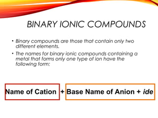 Ions and ionic bonding | PPT