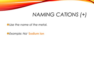 Ions and ionic bonding | PPT