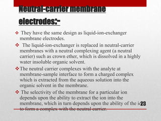 Ion selective electrodes | PPTX