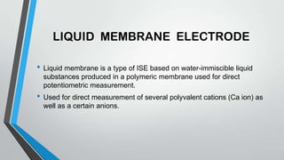 Ion selective electrodes(ise) | PPTX