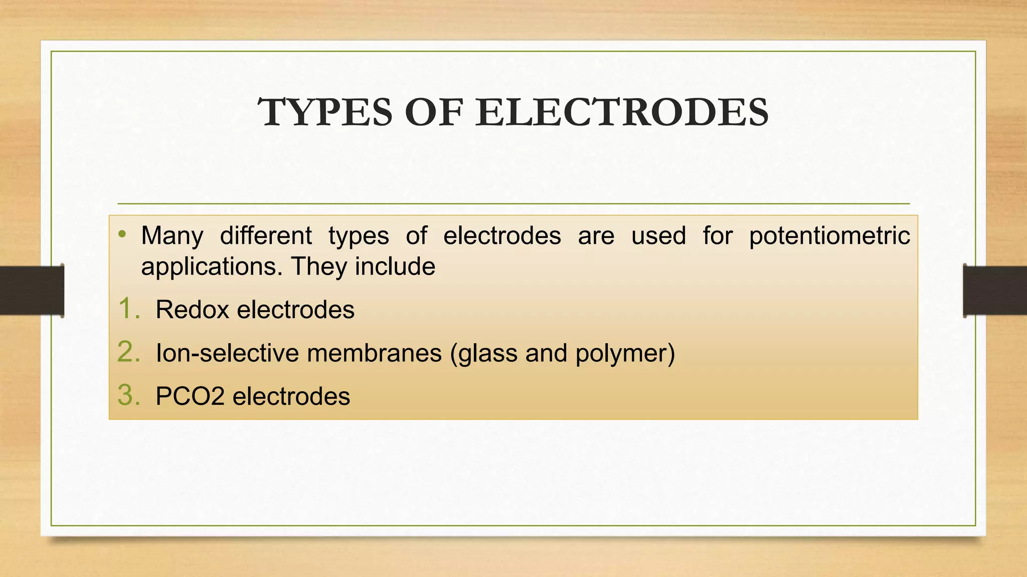 Ion selective electrodes ISE (potentiometery) PH meter | PPTX
