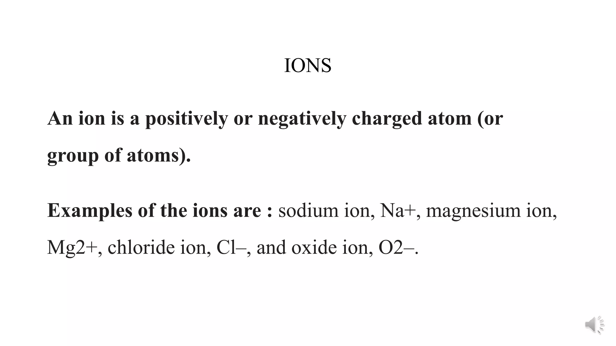 ions and its types class 9th | PPTX