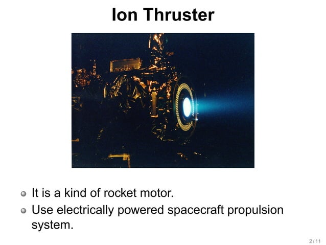 Ion thruster | PDF