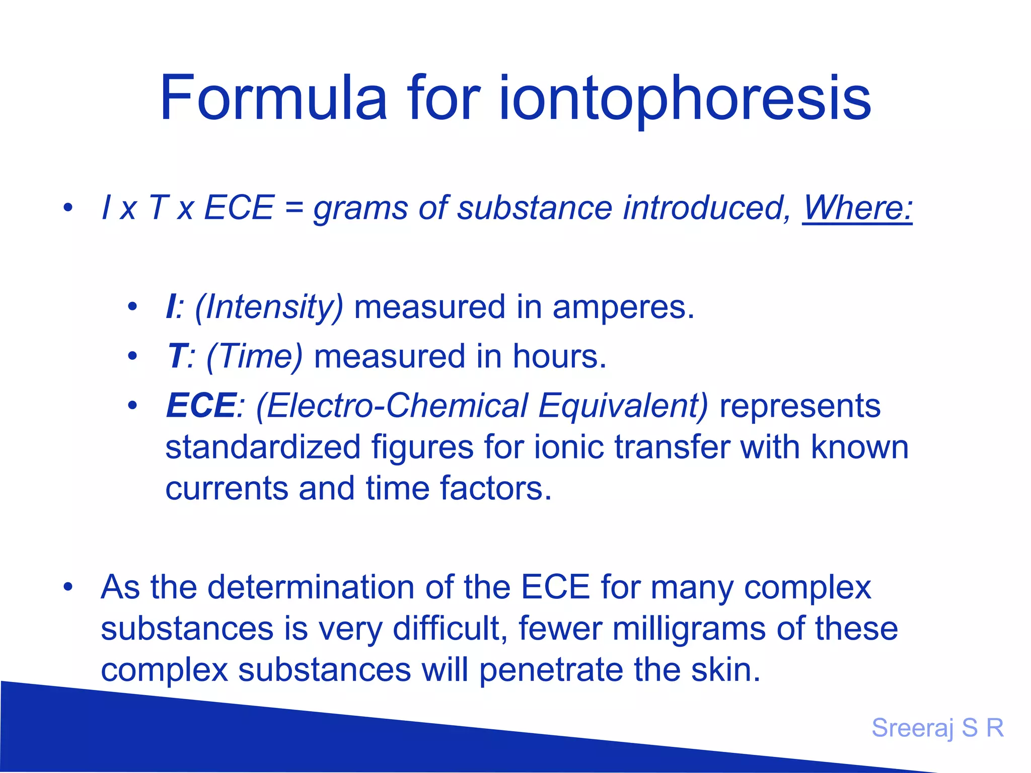 Iontophoresis | PDF
