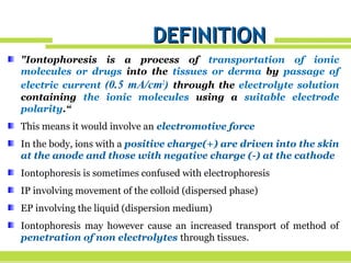 Iontophoresis brito. | PPT